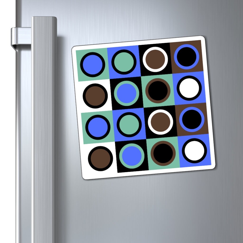 Retro Magnet, Mid Century Decal, Magnet Art, Magnet Décor, Magnet Tiles ...