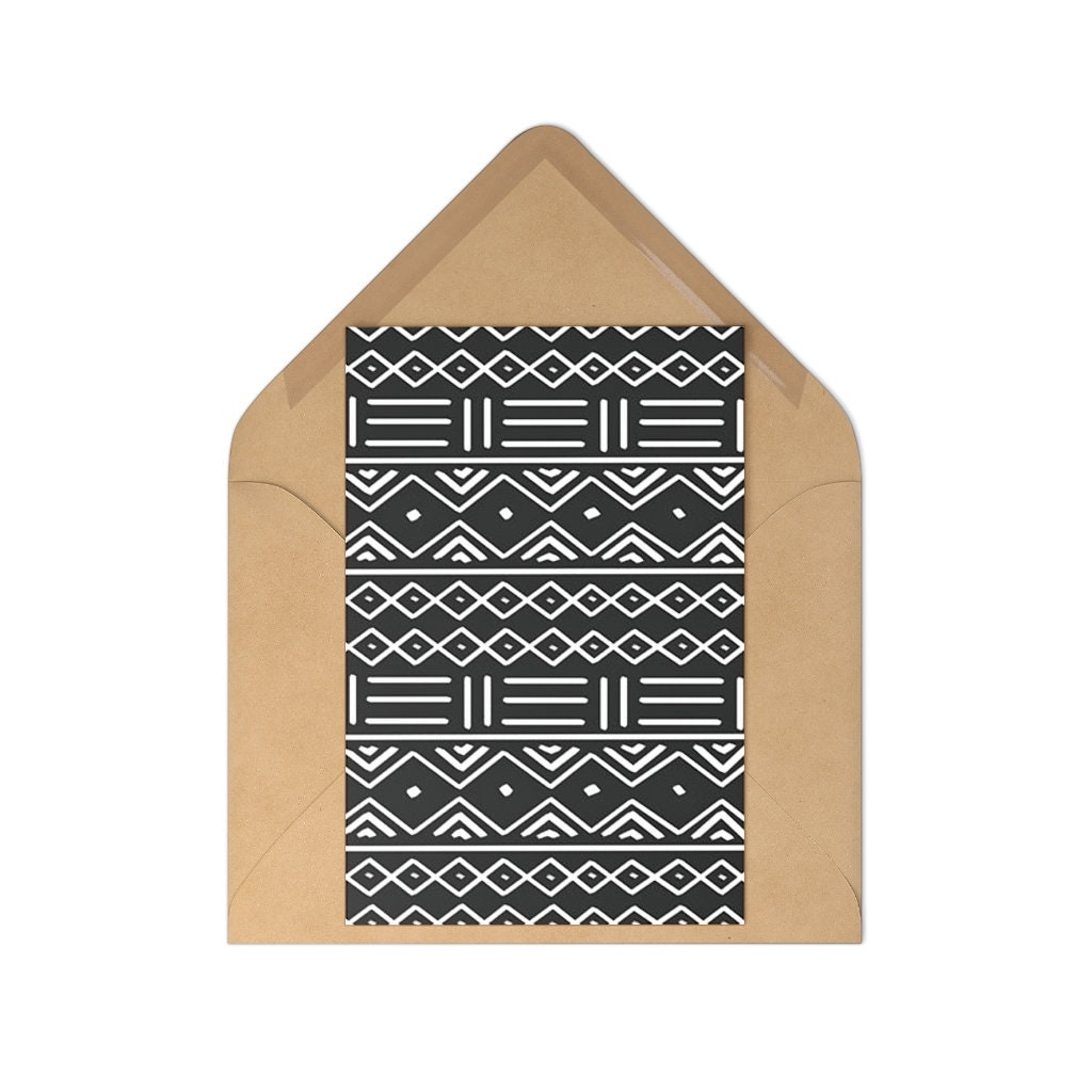 African Design, Artful Tribal Notecards, Blank Note Cards, Stunning ...
