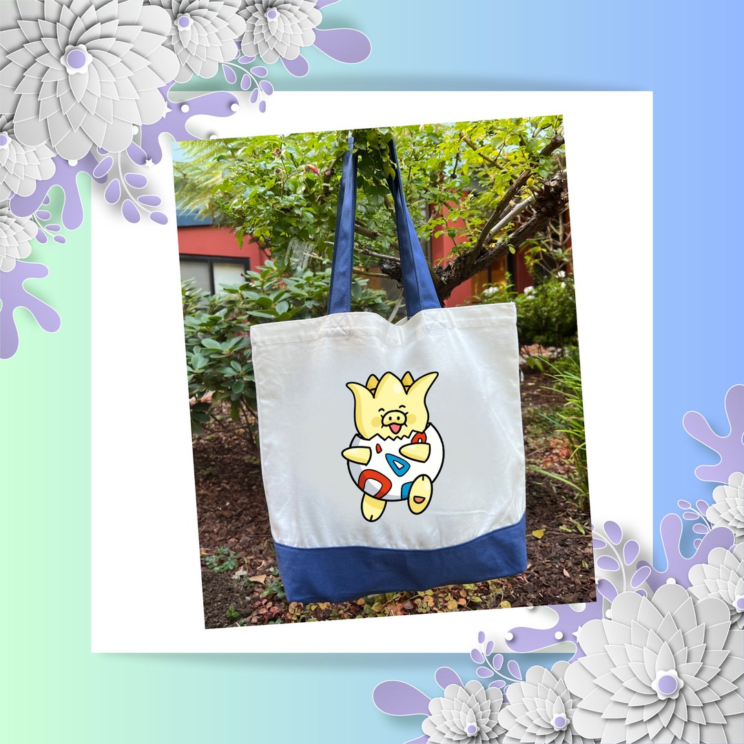 Snoey and Nixie Tote Bag Pokemon Theme Togepi Pig Pig - Etsy