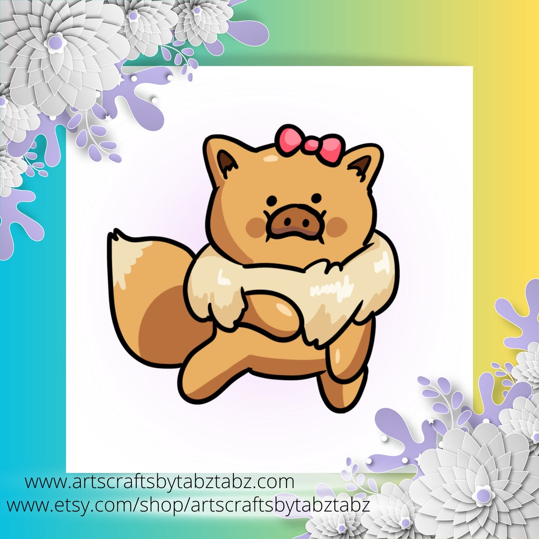 Nixie Eve Pig Vinyl Sticker Waterproof Sticker Water Bottle Sticker ...