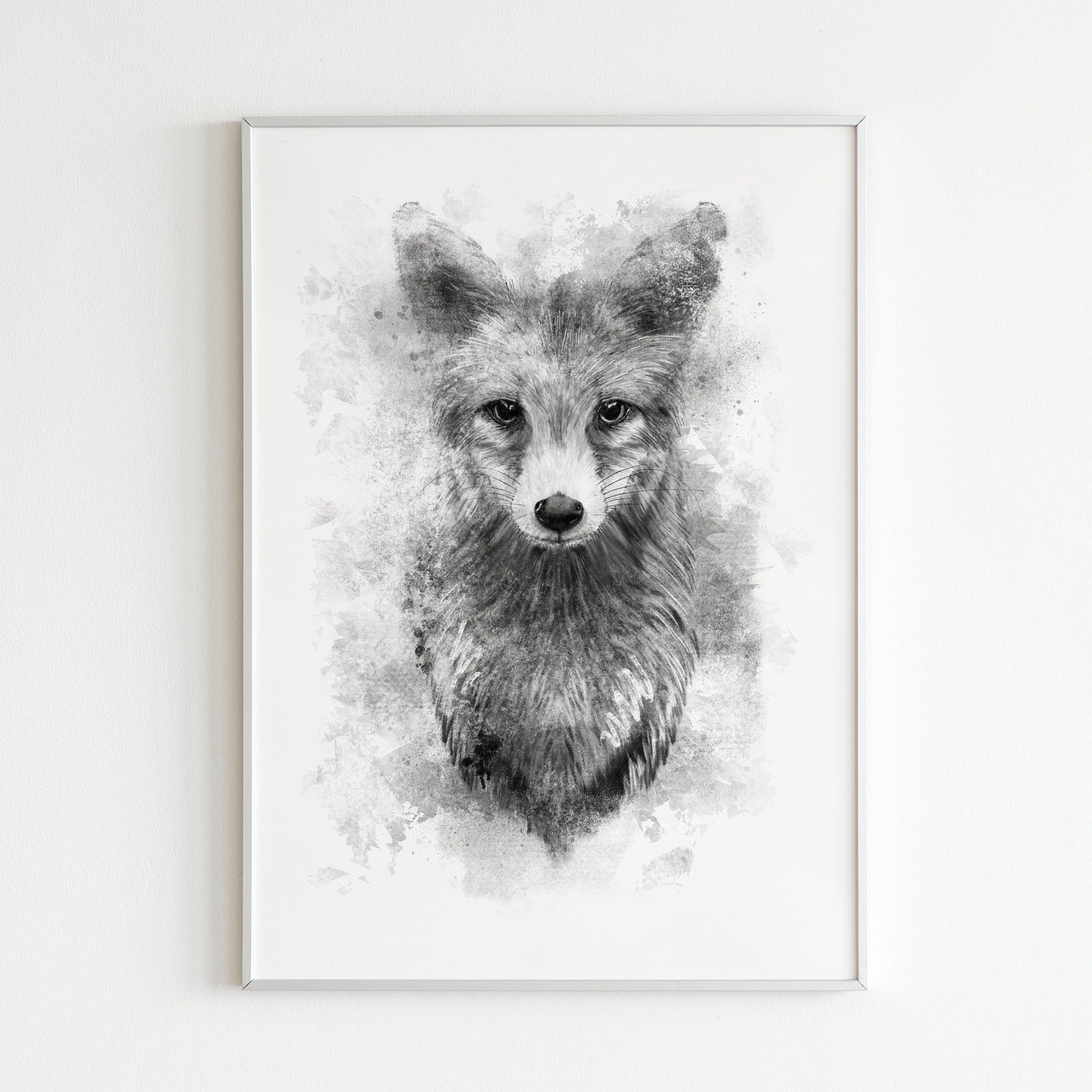 Fox Print, Fox Wall Art, Fox Wall Decor, Fox Wall Print, Woodland ...