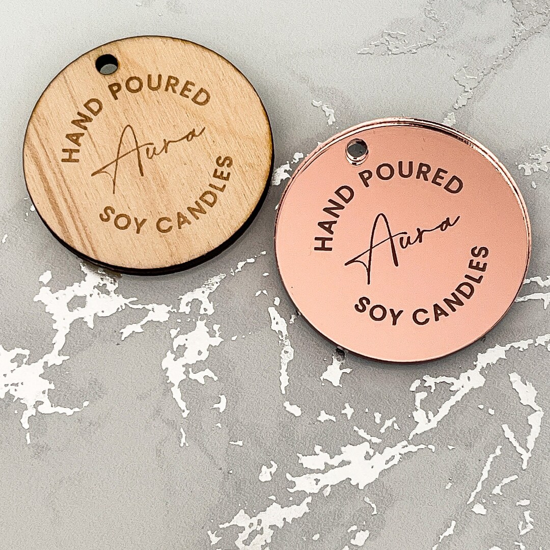 Business Product Labels, Personalised Button Tags, Custom Made Crafting ...
