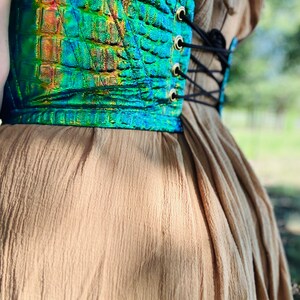 Under the Bust, Warrior Maiden Waist Cincher, Corset, Scale Detailes ...