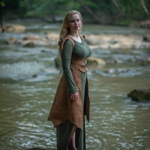 Leather Overdress With Corset Top and Dragon Scale Details. Dragon ...