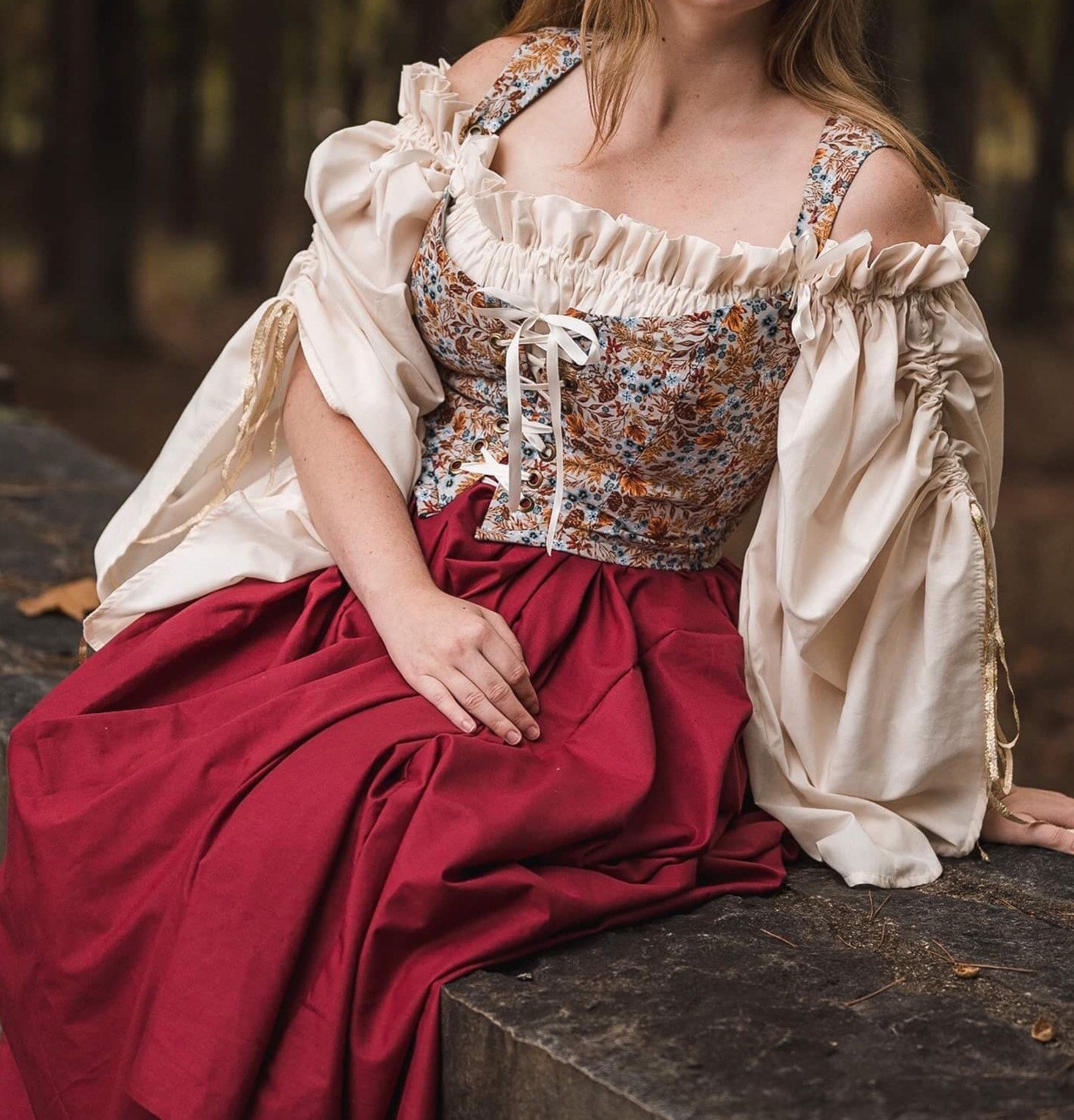 Ankle Length Chemise With Ruffle Edge Top and Gathering Angel - Etsy