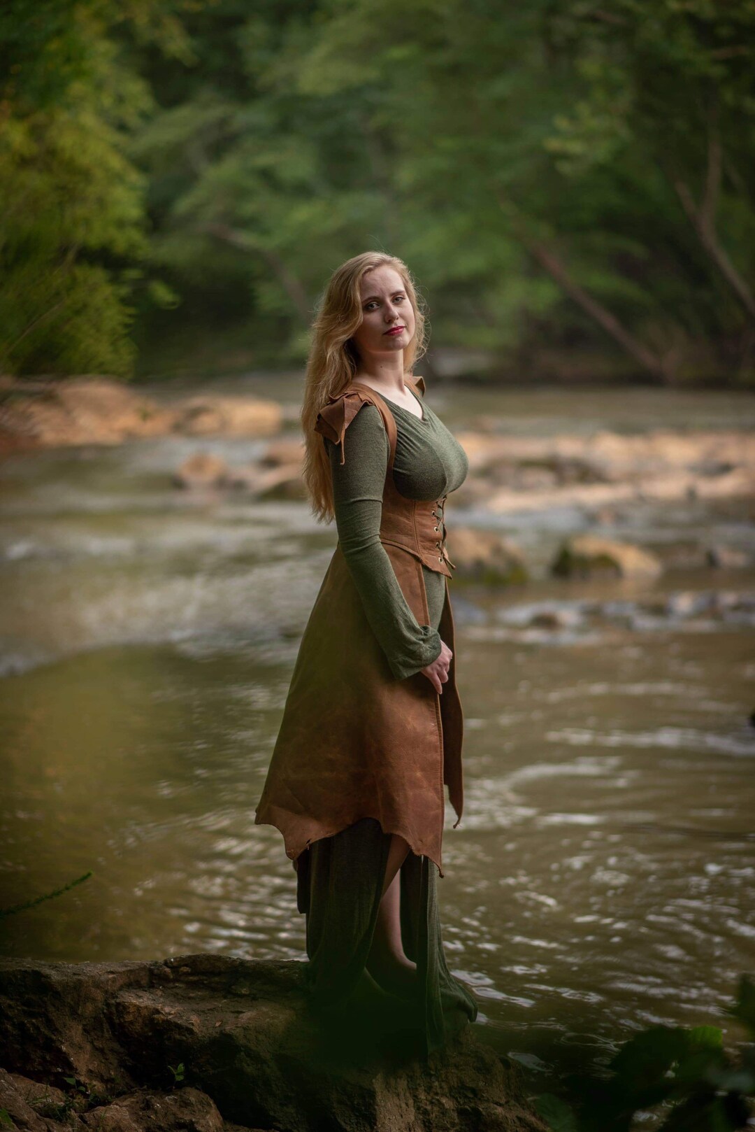 Leather Overdress With Corset Top and Dragon Scale Details. Dragon ...