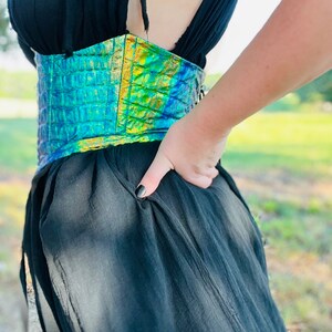 Under the Bust, Warrior Maiden Waist Cincher, Corset, Scale Detailes ...