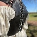Leather Warrior Maiden Bustier, Corset, Over the Bust, Demi Cup Style ...
