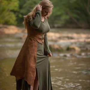 Leather Overdress With Corset Top and Dragon Scale Details. Dragon ...