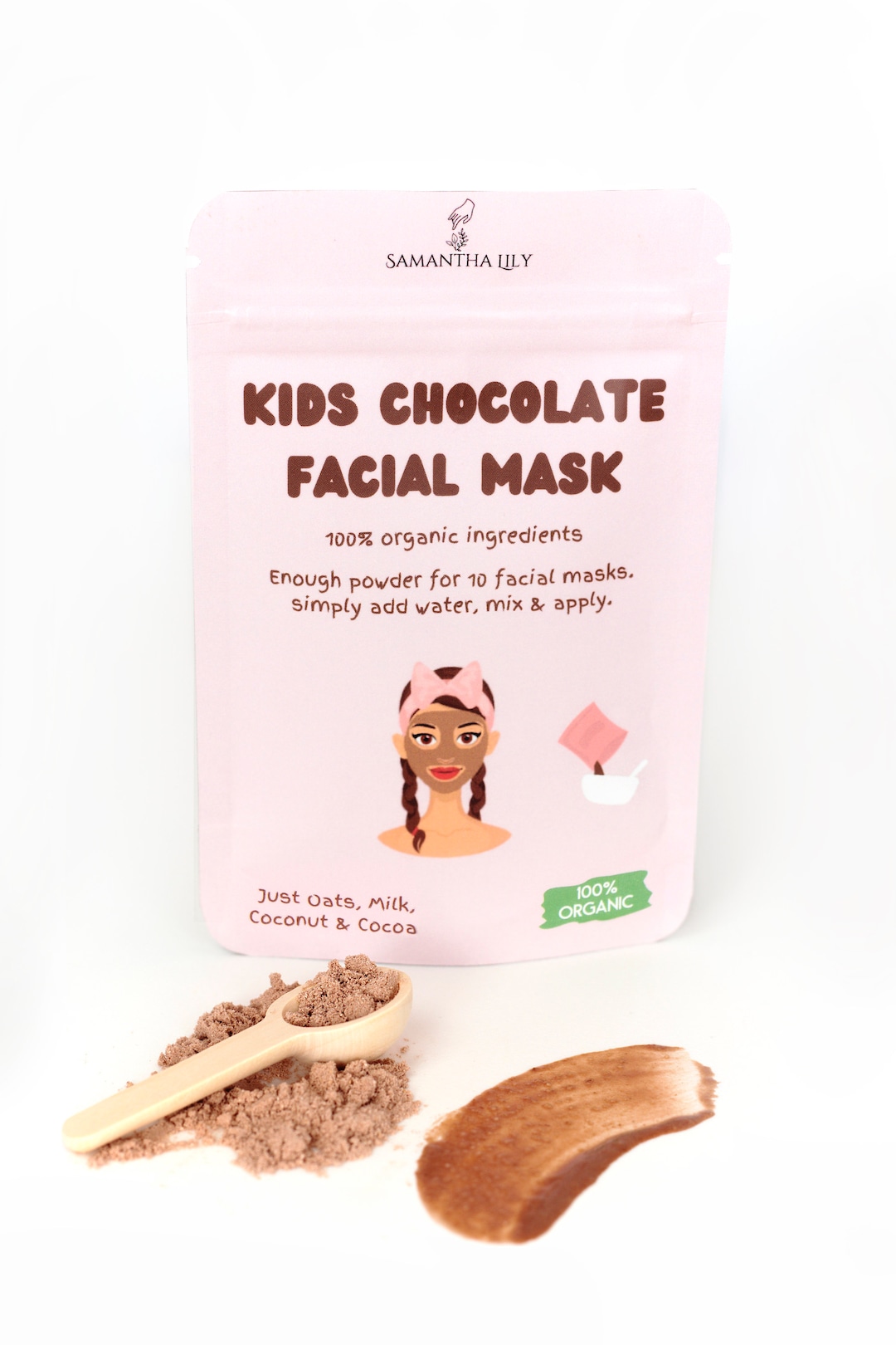 Organic Kids Face Mask | Gentle Chocolate Mask for Children | Pamper ...