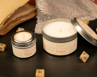 Cleric RPG Gaming Soy Candle Customize to Your Character Inspired by ...