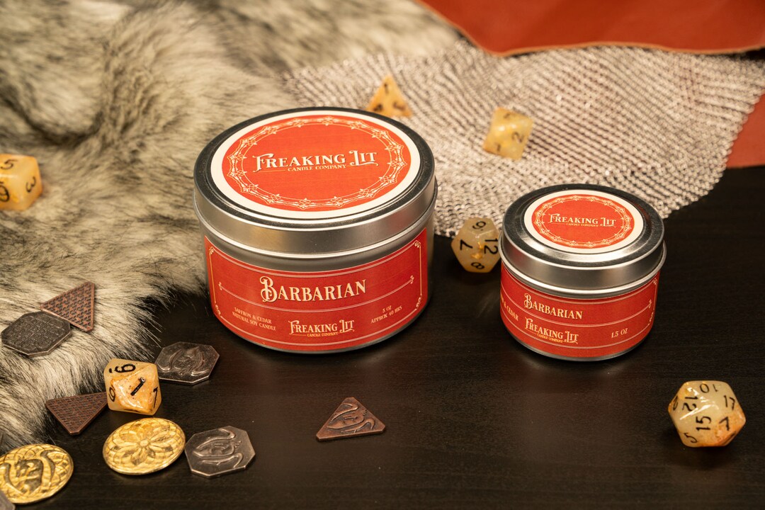 Dungeons & Dragons Barbarian Candle - Etsy