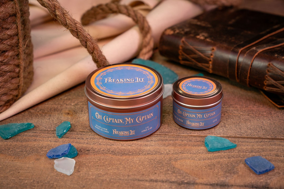 Oh Captain, My Captain Candle - Etsy
