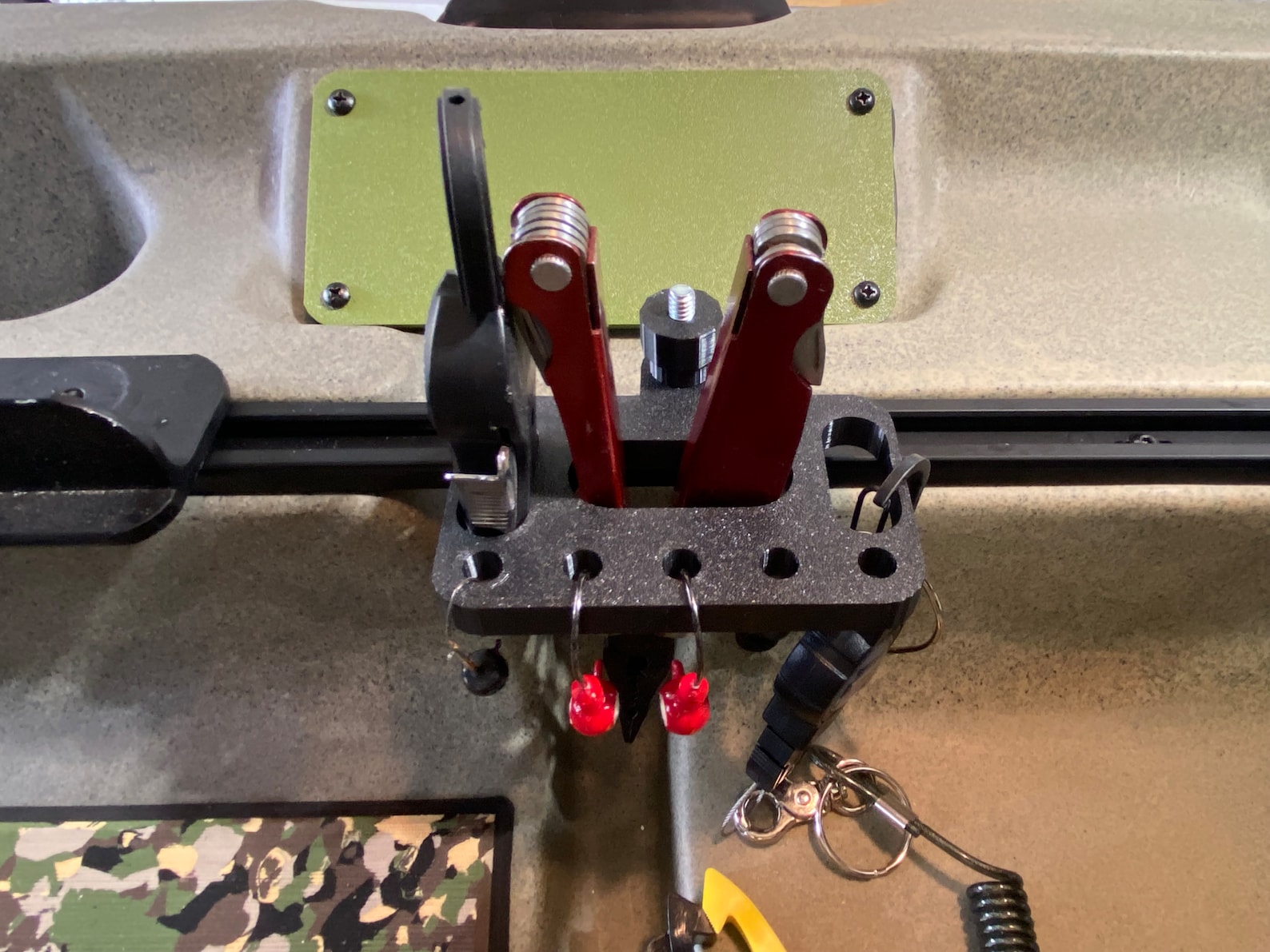 Tool and Lure Holder - Track Mounted Kayak or Boat Accessory. 3D ...
