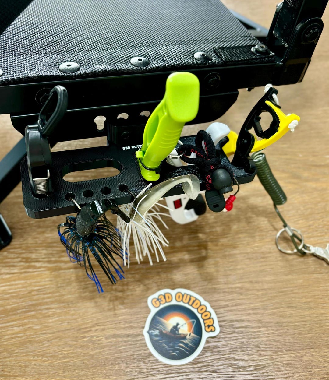 Tool and Lure Holder - Seated Mounted Kayak or Boat Accessory. 3D ...