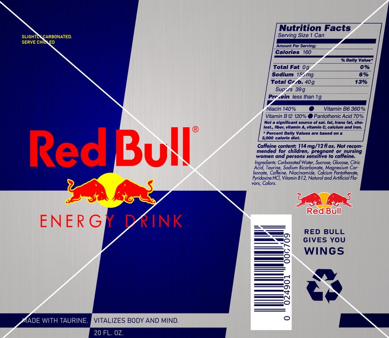 Red Bull Tumbler Wrap Templates Red Bull Template Redbull | Etsy Canada