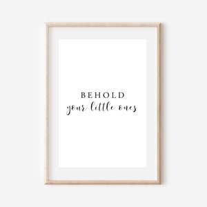 Behold Your Little Ones SVG/PNG/PDF. Book of Mormon Verse. Primary Wall ...