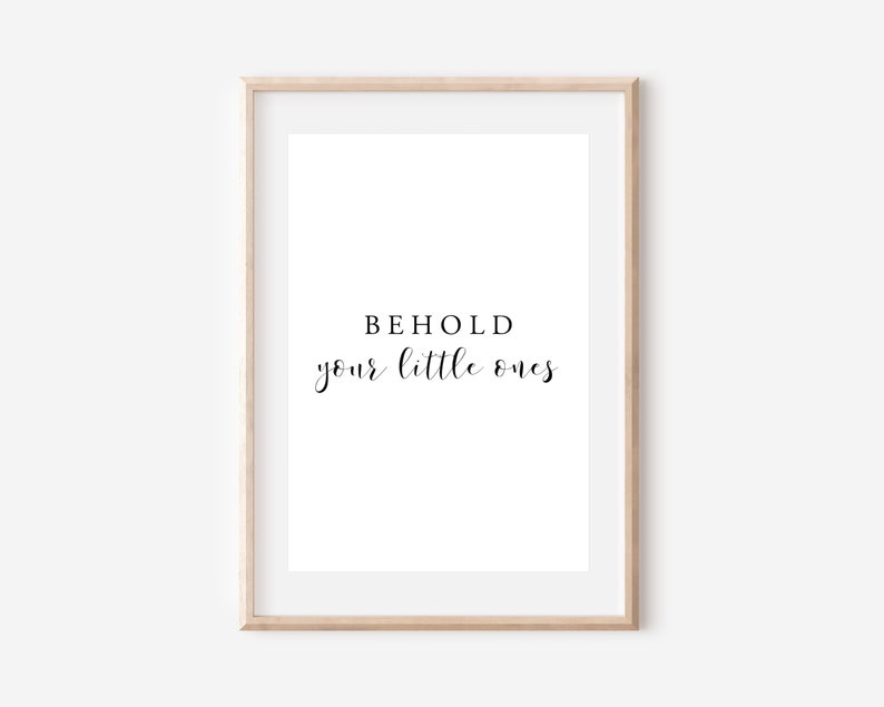 Behold Your Little Ones SVG/PNG/PDF. Book of Mormon Verse. Primary Wall ...