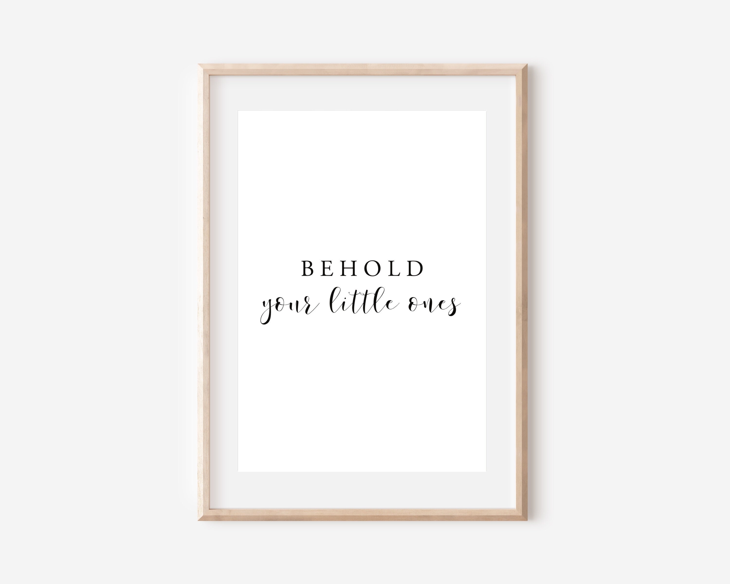 Behold Your Little Ones SVG/PNG/PDF. Book of Mormon Verse. Primary Wall ...