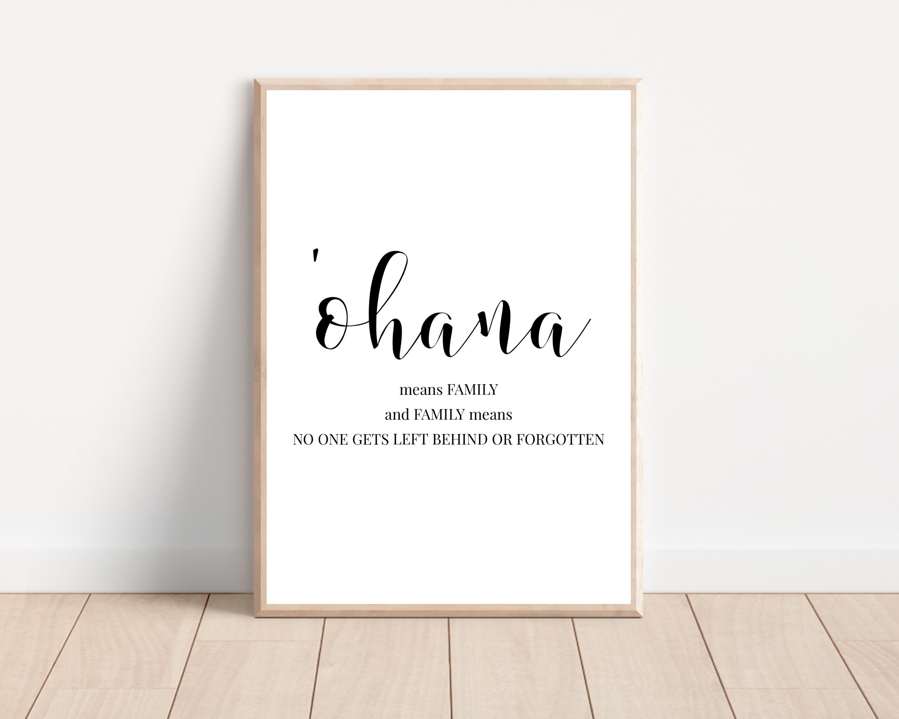 Ohana Means Family SVG/PNG/PDF. Lilo and Stitch. Hawaiian Wall Art and ...
