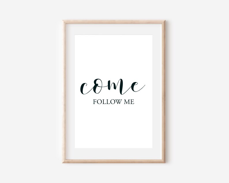 Come Follow Me SVG/PNG/PDF. Religious Wall Art. Christian Wall Decor ...