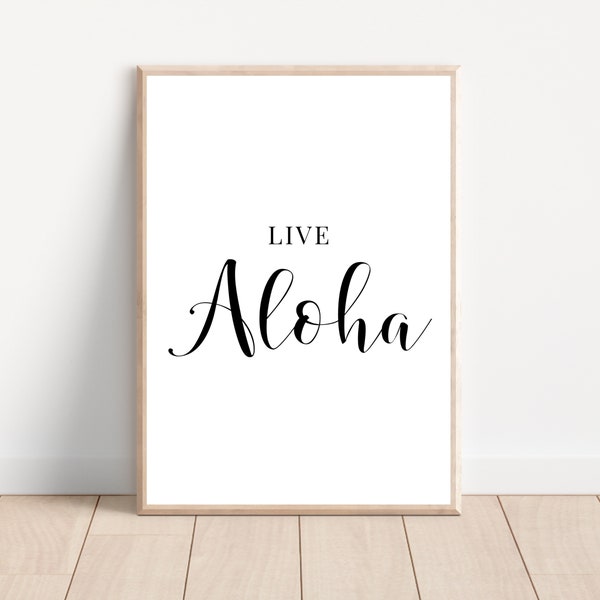 Live Aloha - Etsy