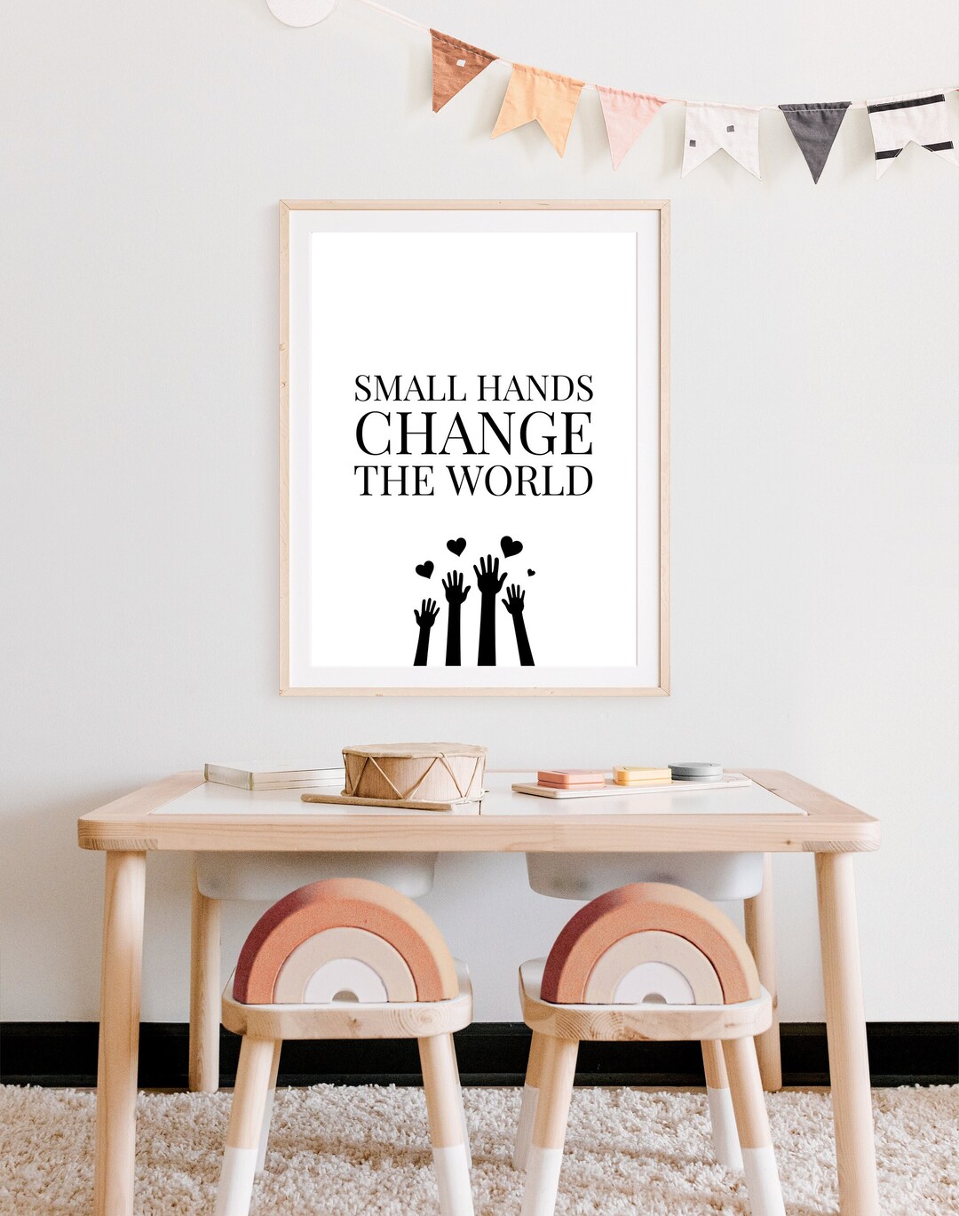 Small Hands Change the World SVG/PNG/PDF. Montessori Nursery ...