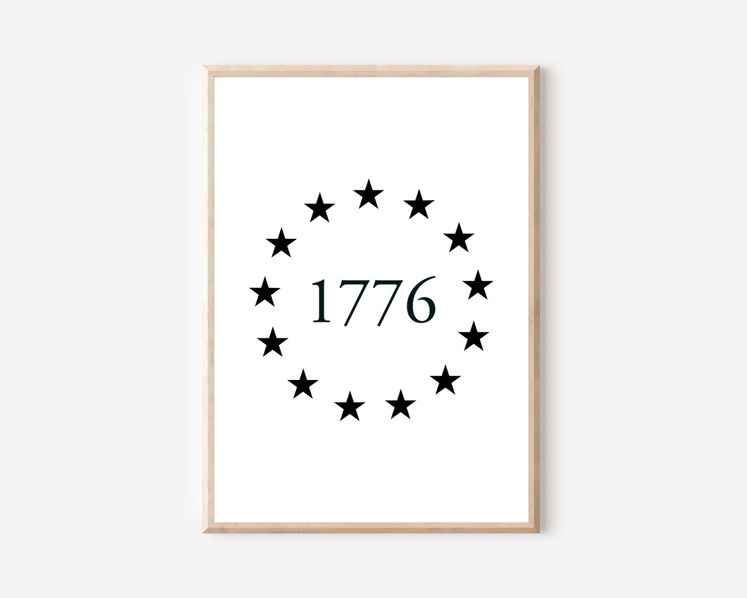 1776 SVG/PNG/PDF. Patriotic Wall Art and Decor. Independence Day. - Etsy