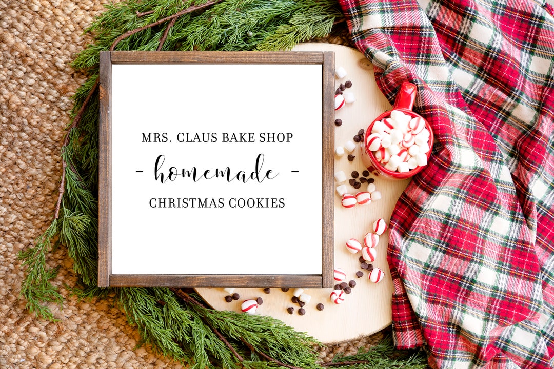Mrs. Claus Bake Shop SVG. Holiday Cut File. Holiday Digital Print ...