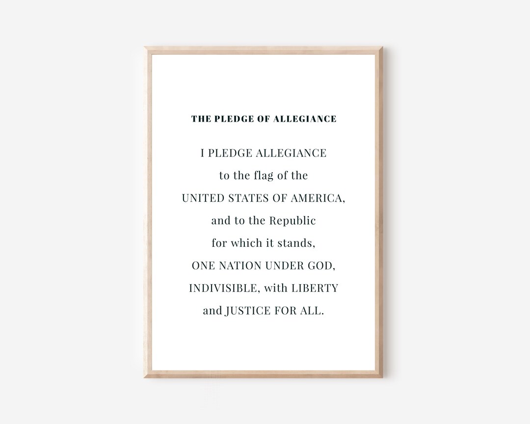 The Pledge of Allegiance SVG/PNG/PDF. Montessori Nursery. Educational ...