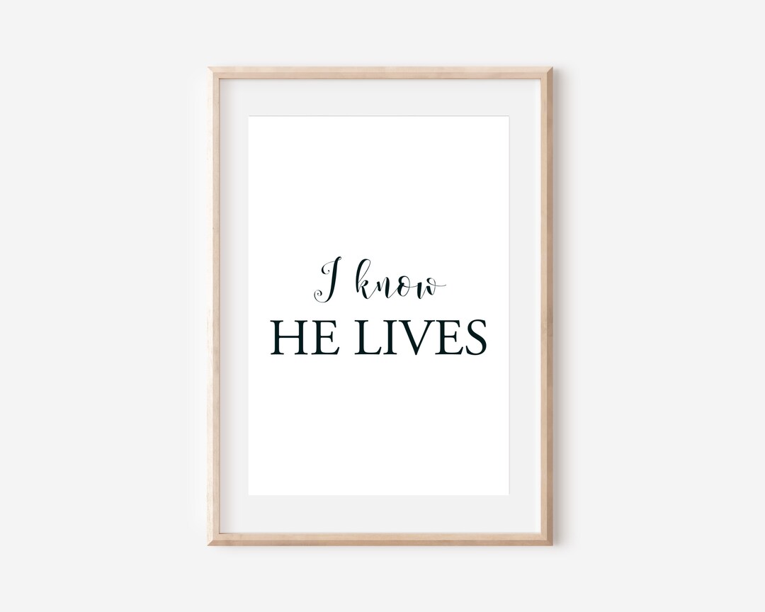 I Know He Lives SVG/PNG/PDF. Religious Christian Cut File. Christian ...