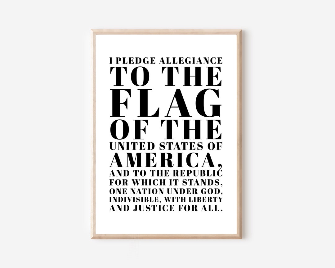 The Pledge of Allegiance SVG/PNG/PDF. Montessori Nursery. Educational ...