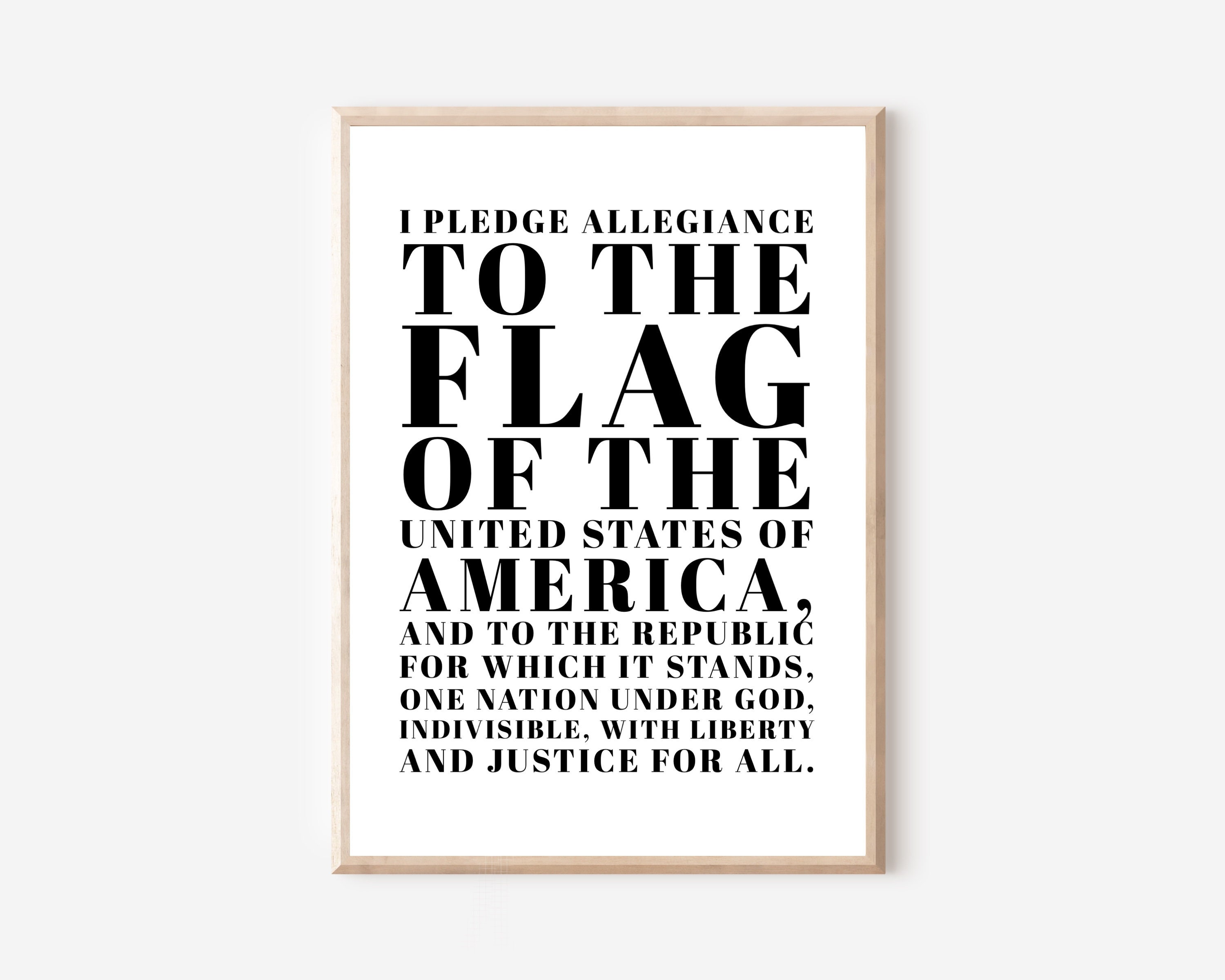 The Pledge of Allegiance SVG/PNG/PDF. Montessori Nursery. Educational ...
