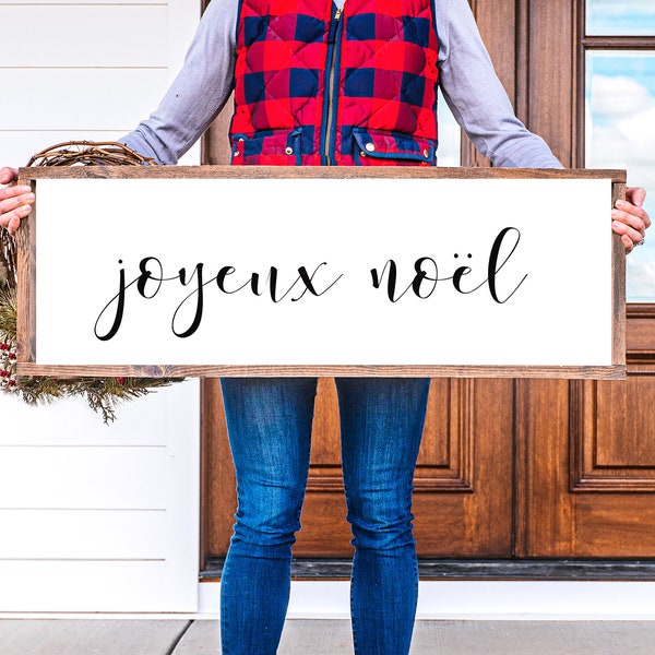 Joyeux Noel Sign - Etsy