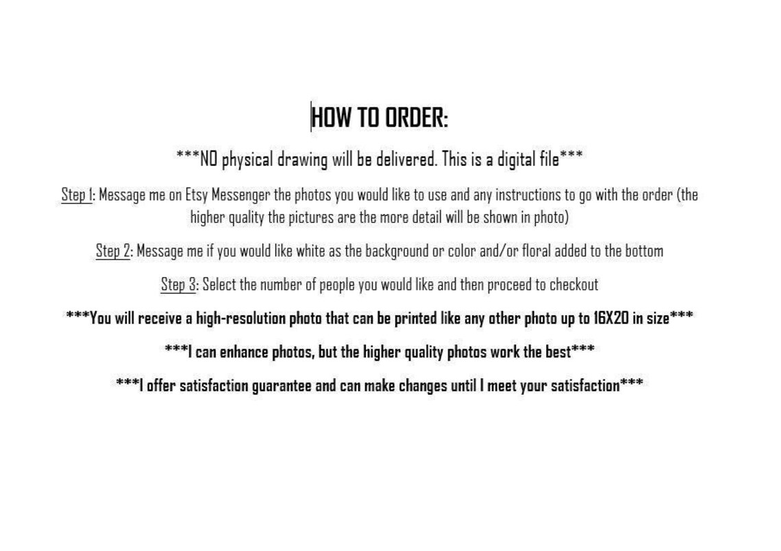 Merged Photos Into Digital Painting Memorial Gift Combined - Etsy