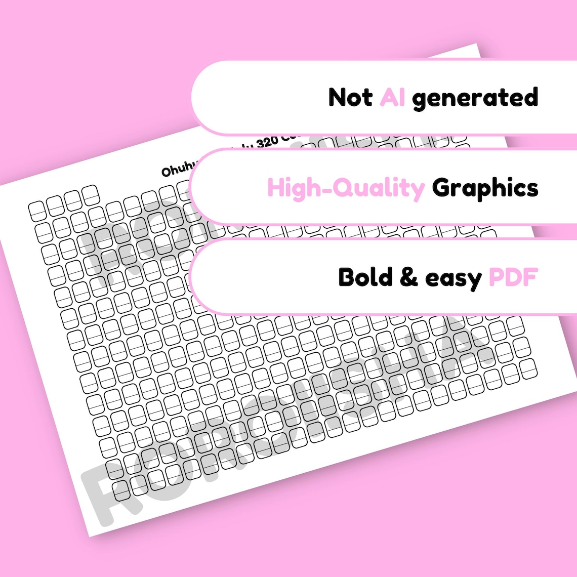 Ohuhu Honolulu 320 Color Swatch Chart Printable Marker Swatch Card ...