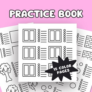 Marker Practice Sheets | Bold & Easy Coloring 15 Pages | Shading ...