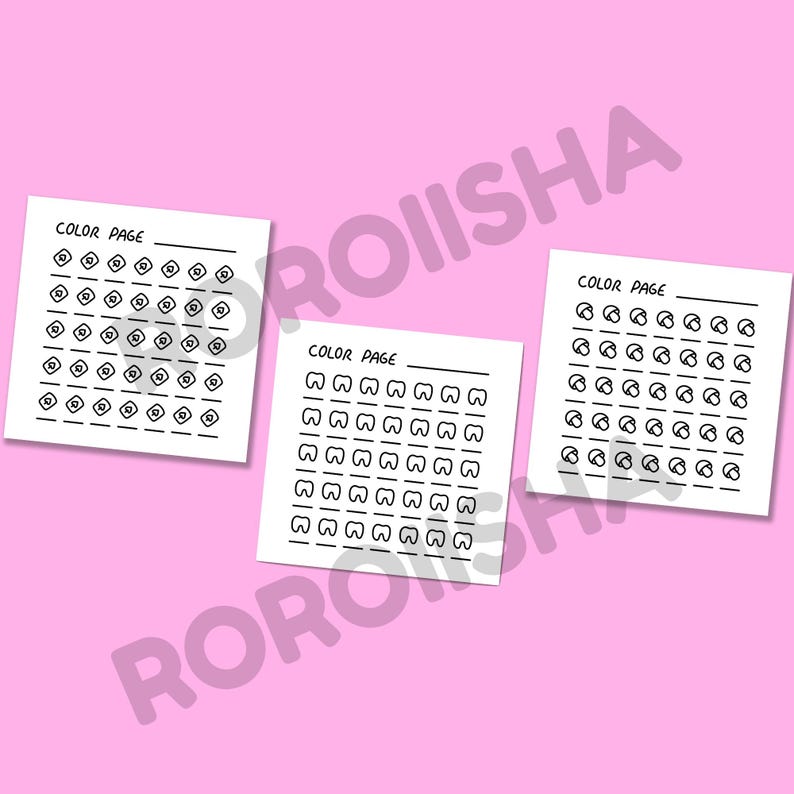 Color Palette Blank Templates | 30 Swatch Chart Designs | Marker ...