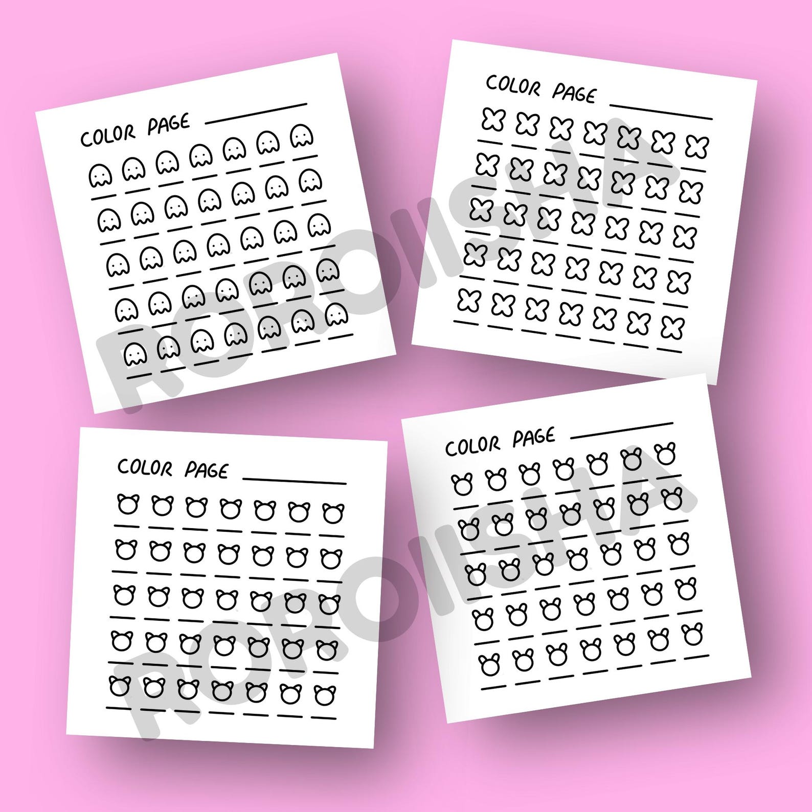 Blank Color Swatch Charts | Printable 15 Color Palette Templates ...