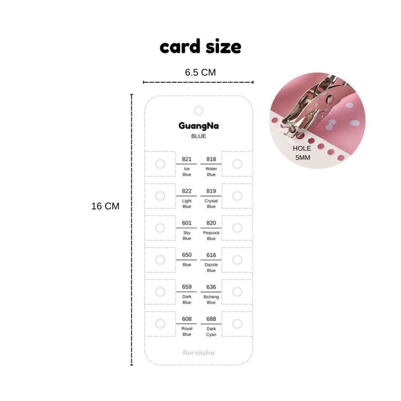 Guangna 132 Colors Acrylic Marker Swatch Template Printable 11 Packs ...