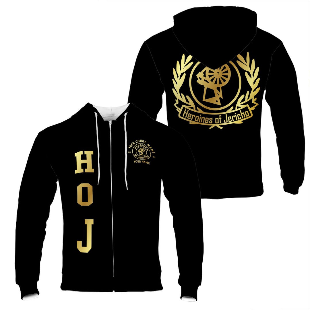 Customized Heroines of Jericho Golden HOJ Pattern Hoodie S-5XL - Etsy
