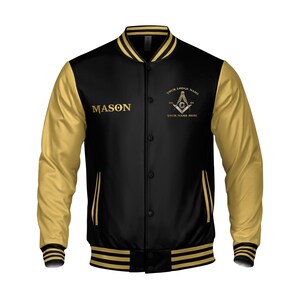 Customized Masonic Freemason Look at the East 2B1 ASK1 Varsity Jacket S ...