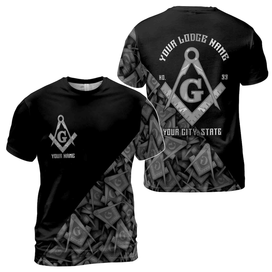 Customized Masonry Master Mason Multi-color Men's T-shirt S-5XL - Etsy