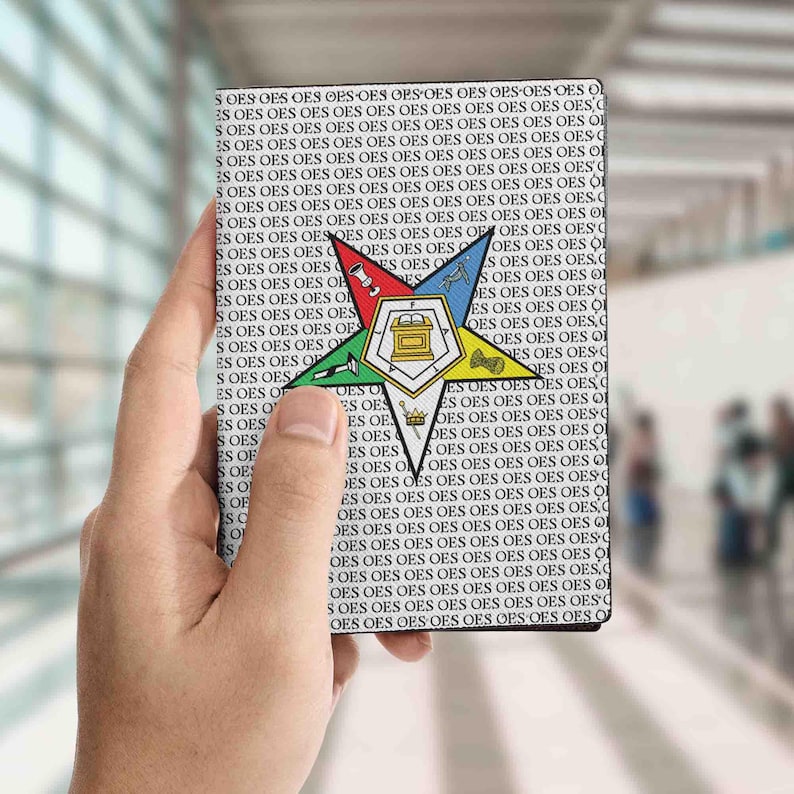 Order of the Eastern Star OES Floral Emblem Pentagon Down Passport ...