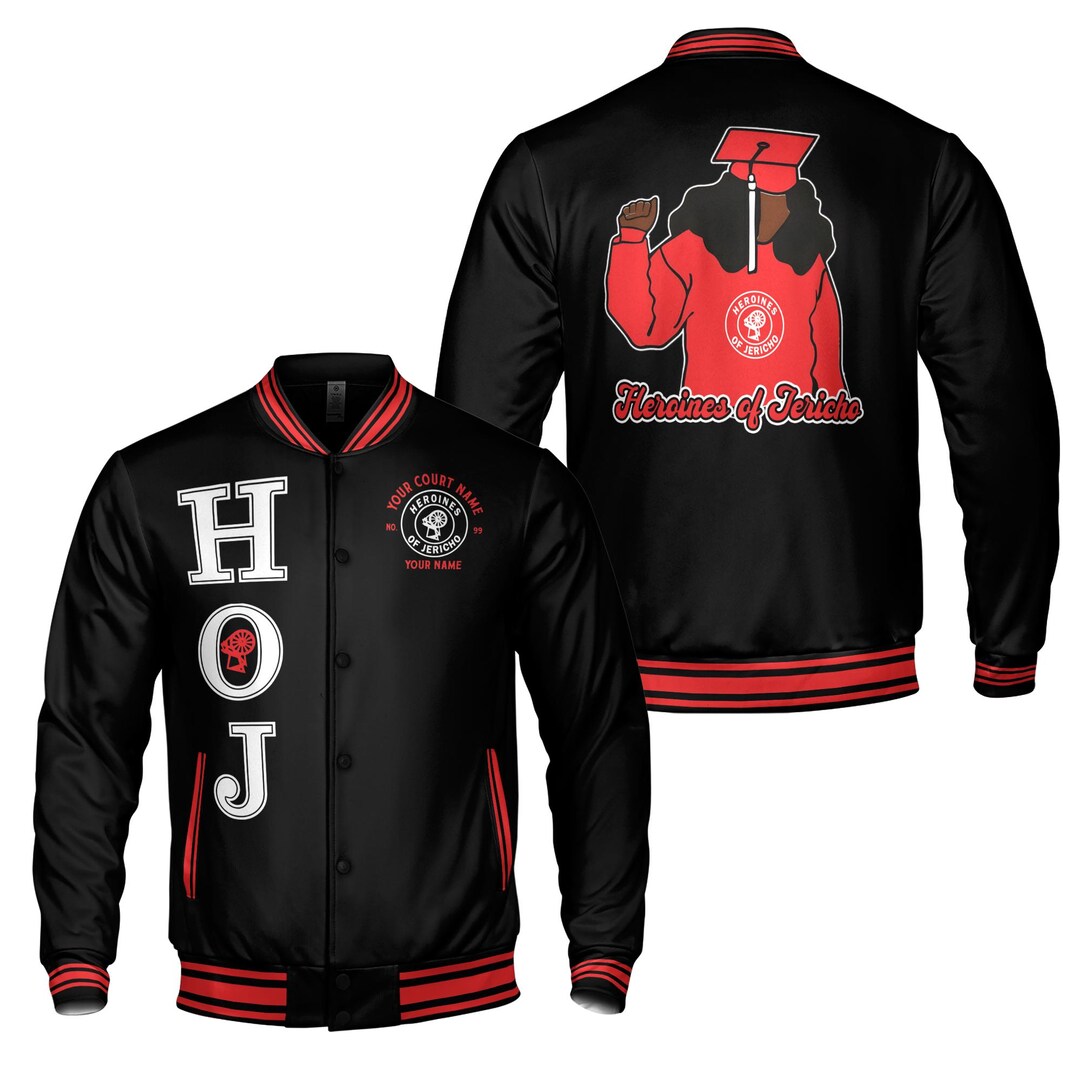 Custom Name Heroines of Jericho With HOJ Lady Varsity Jacket S-5XL - Etsy