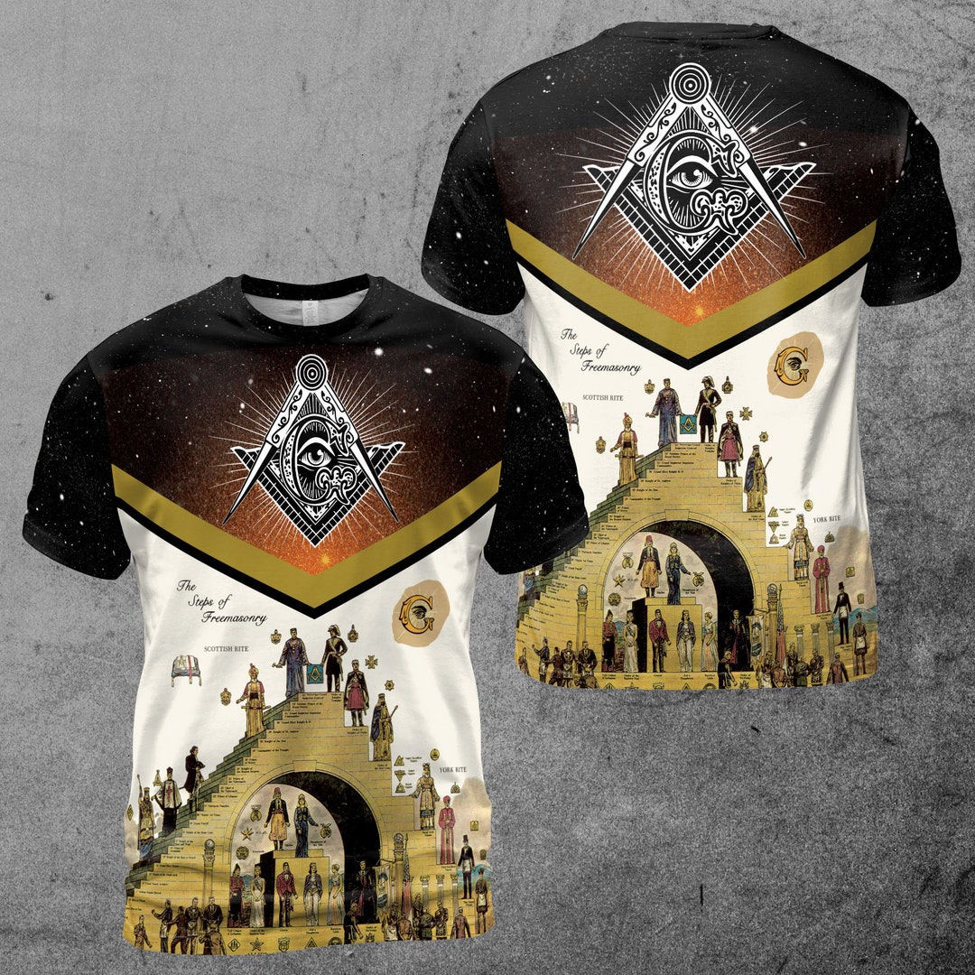 Masonic Shirt, Freemasonry the Structure of Freemasonry 3D T-shirt S ...