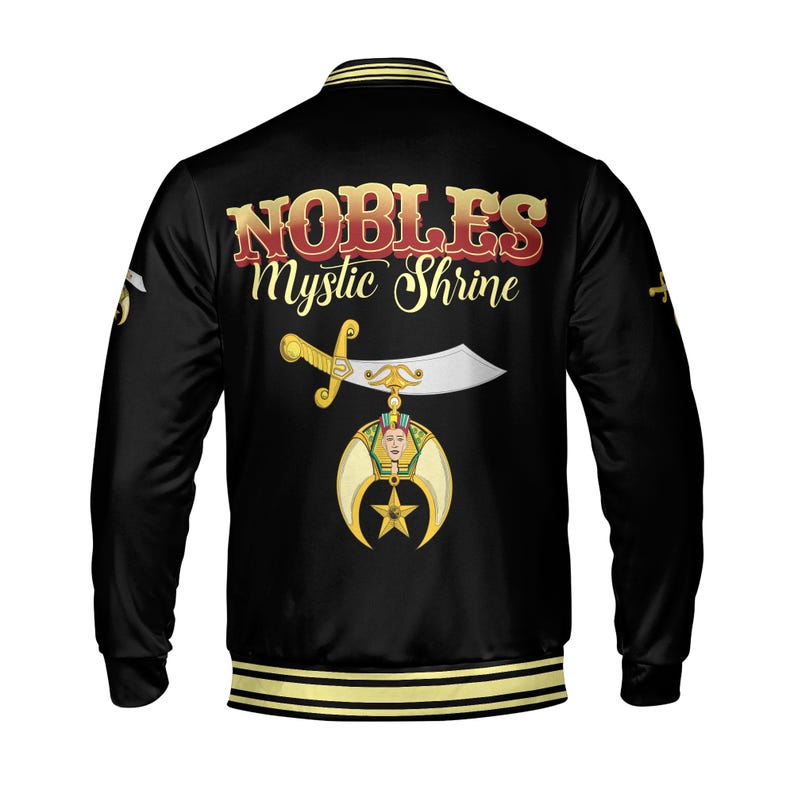 Personalized Mystic Shriner Noble Shriners Masonic Varsity Jacket S-5XL ...