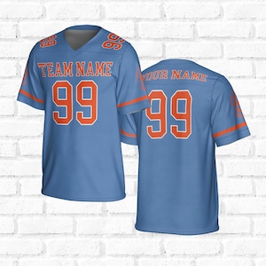 Custom Name Team Name Color 3D All Over Print Football Jersey Shirt ...