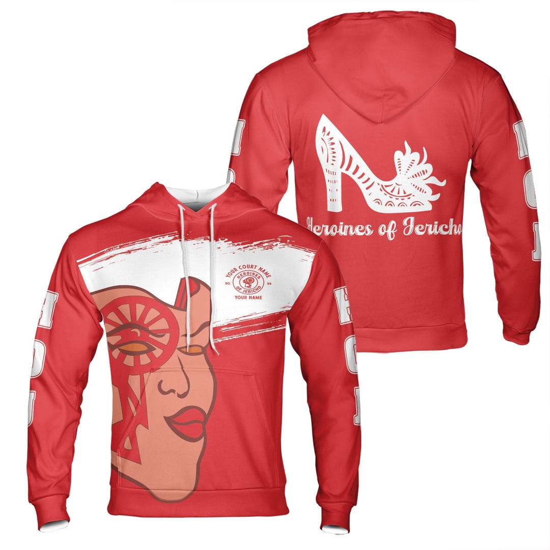 Custom Name HOJ Lady Spinning Wheel Heroines of Jericho Hoodie S-5XL - Etsy