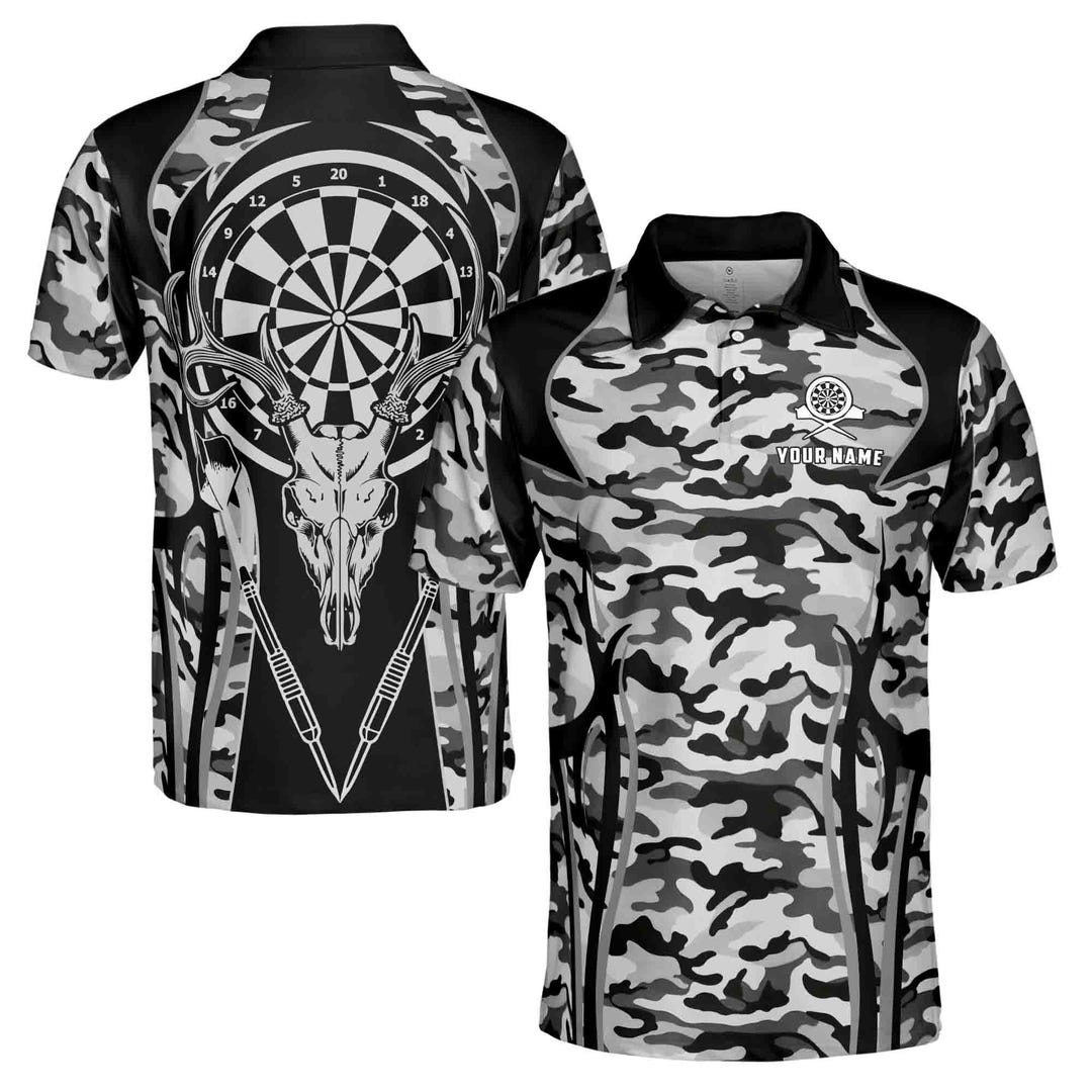 Darts & Deer Polo Shirt: Funny Personalized Camo Design Men's Top - Etsy
